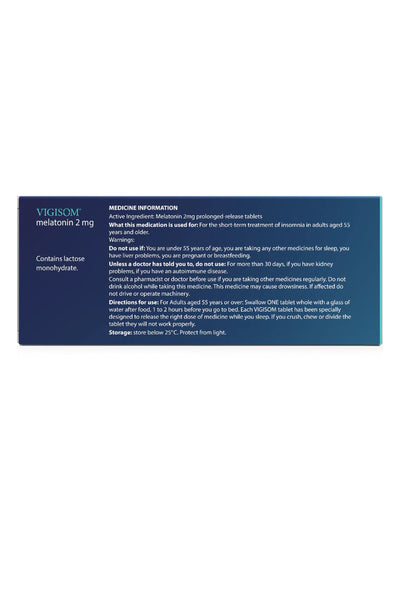 VIGISOM Melatonin 2mg 30 Tablets | Life Pharmacy St Lukes